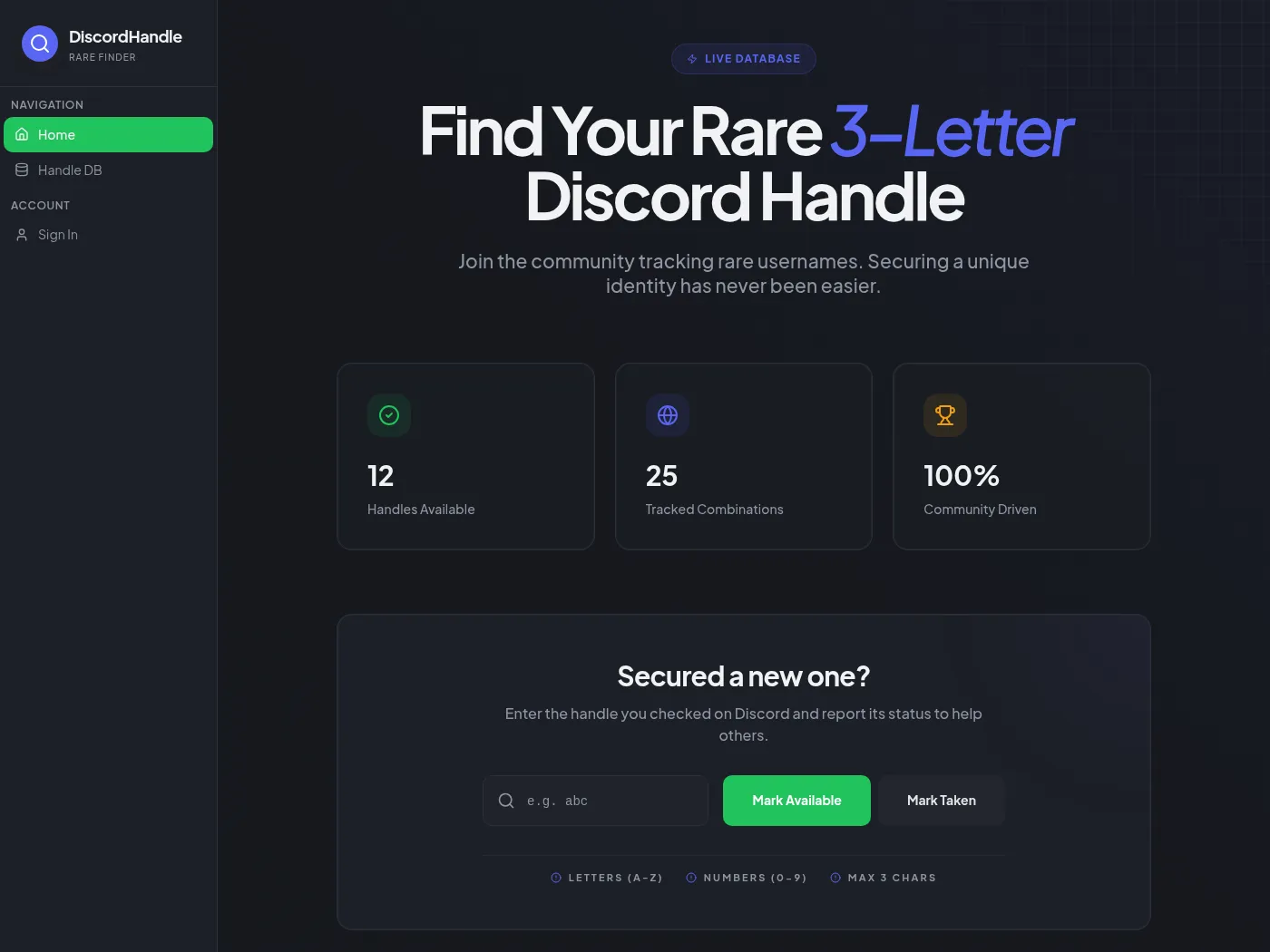 Discord Name Finder
