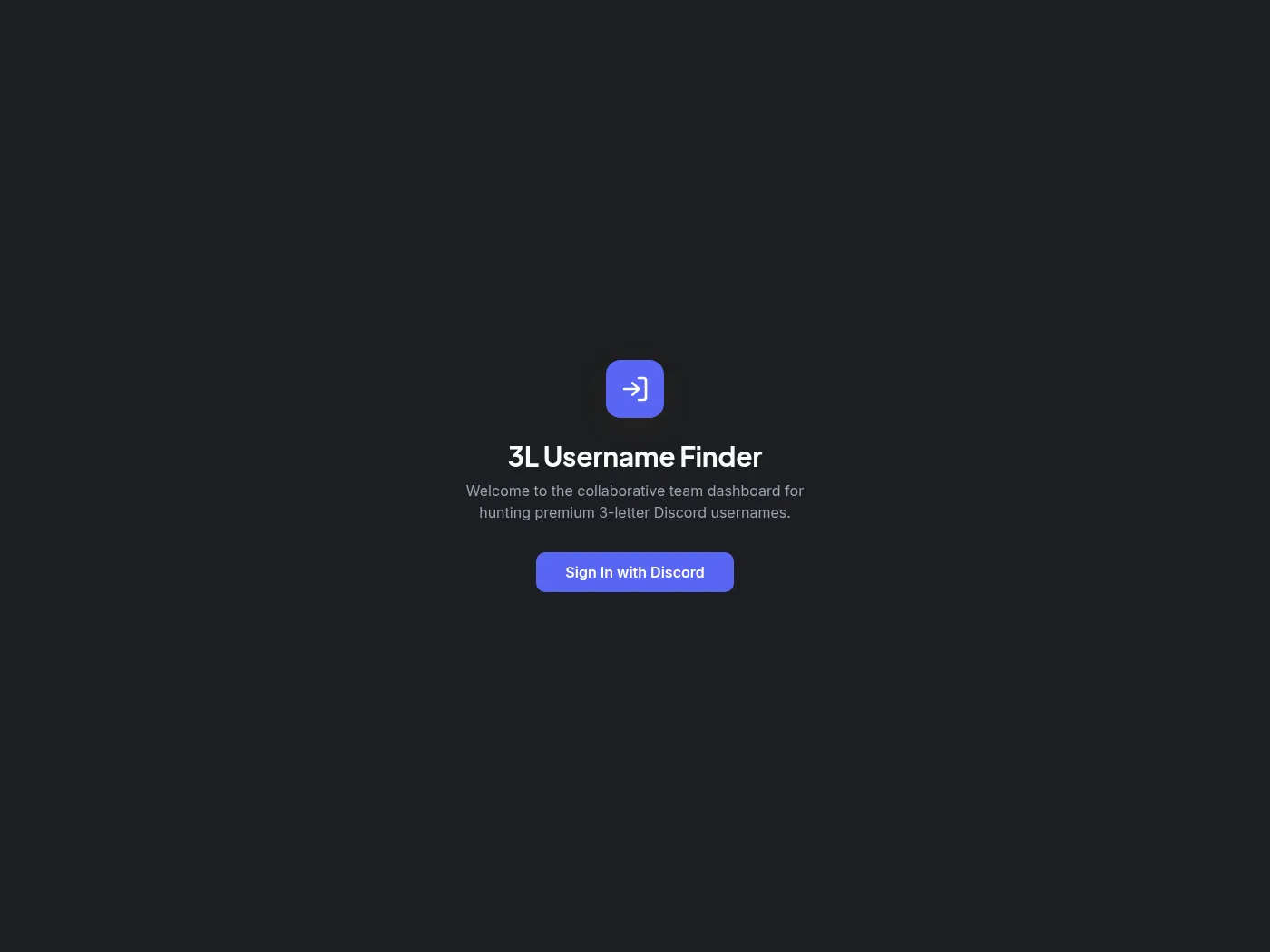 Discord 3-Letter Finder