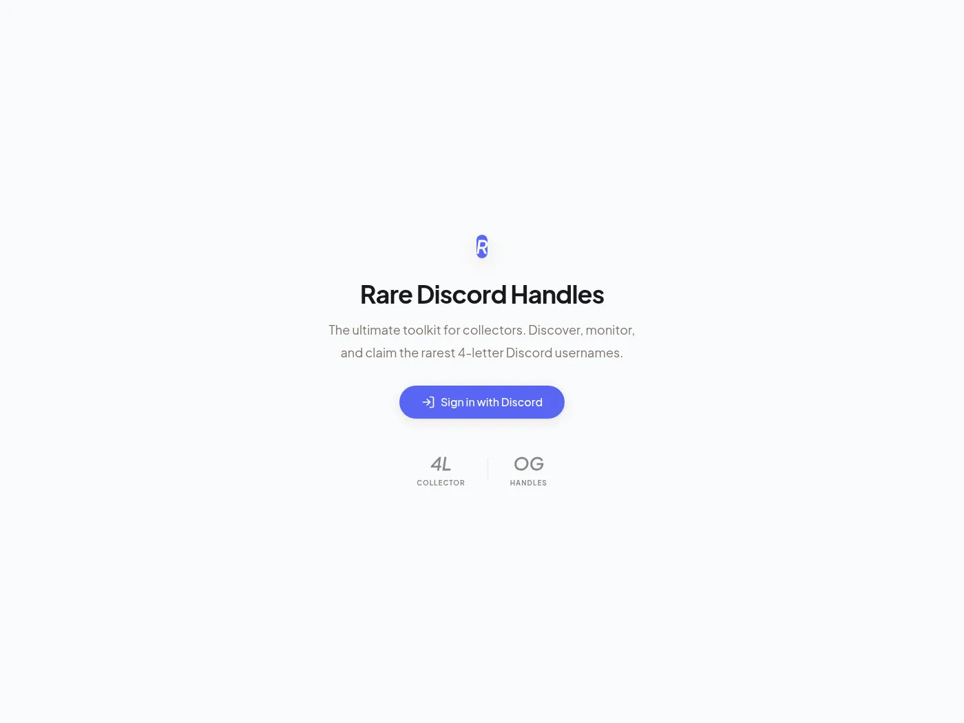 Rare Discord Handle Finder