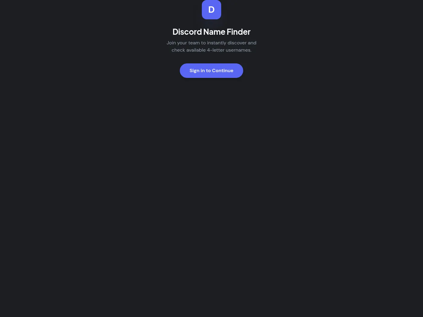 Discord Name Finder