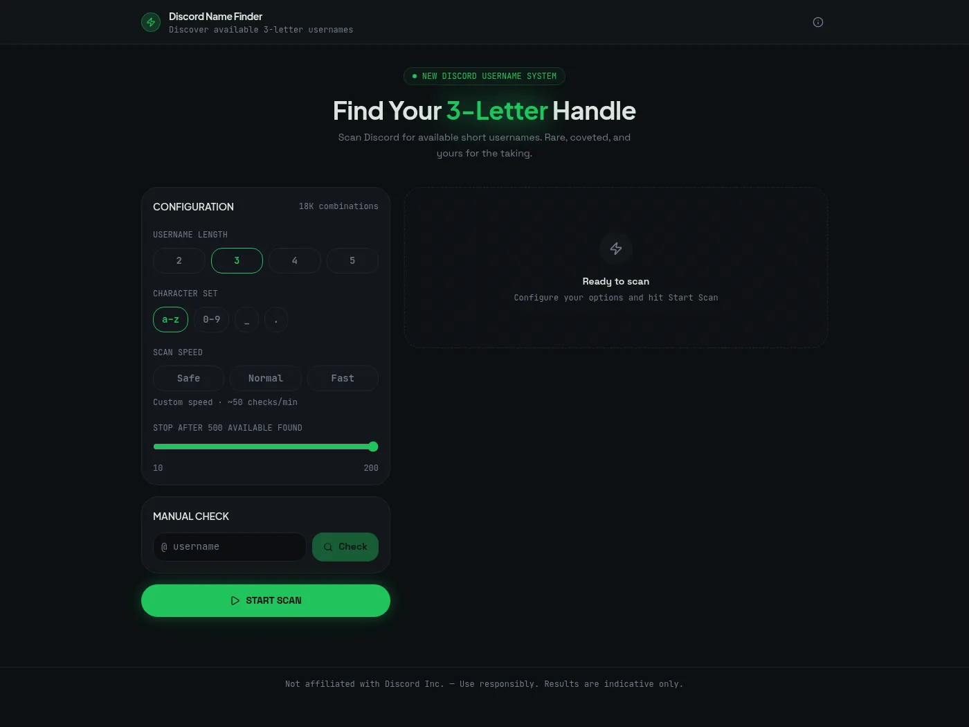 Discord Name Finder