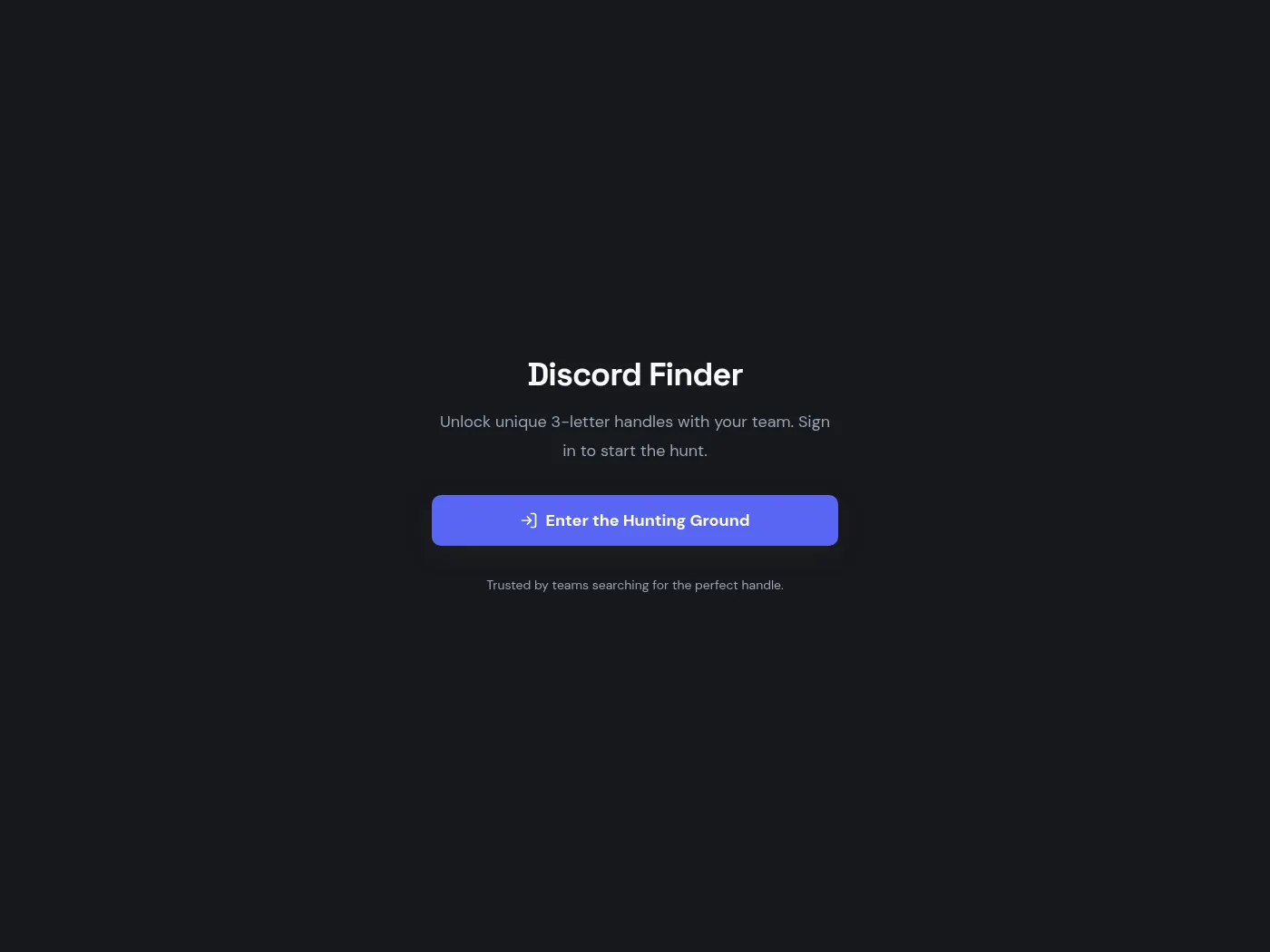 Discord 3-Letter Finder