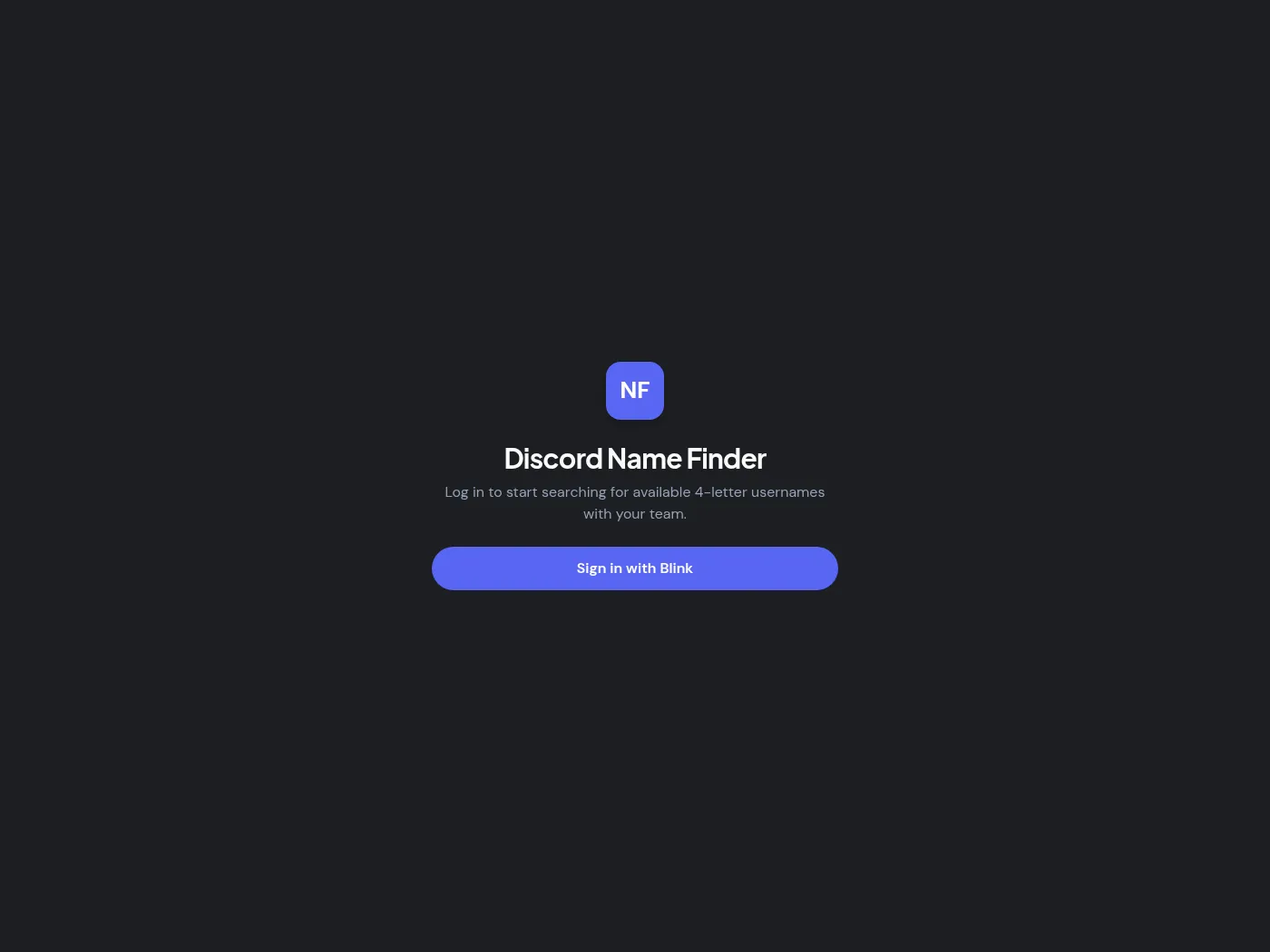 Discord Name Finder