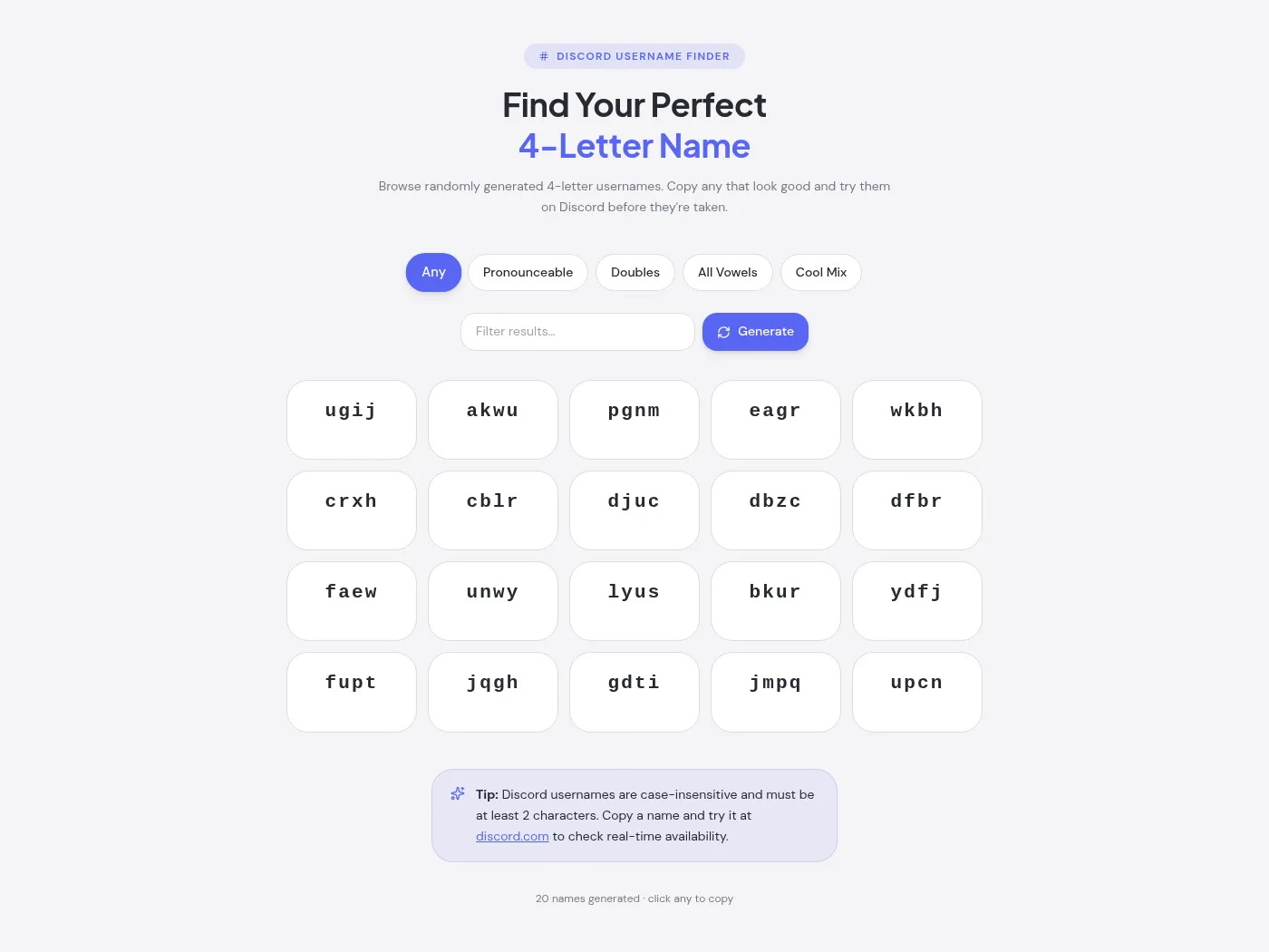 QuadName Finder