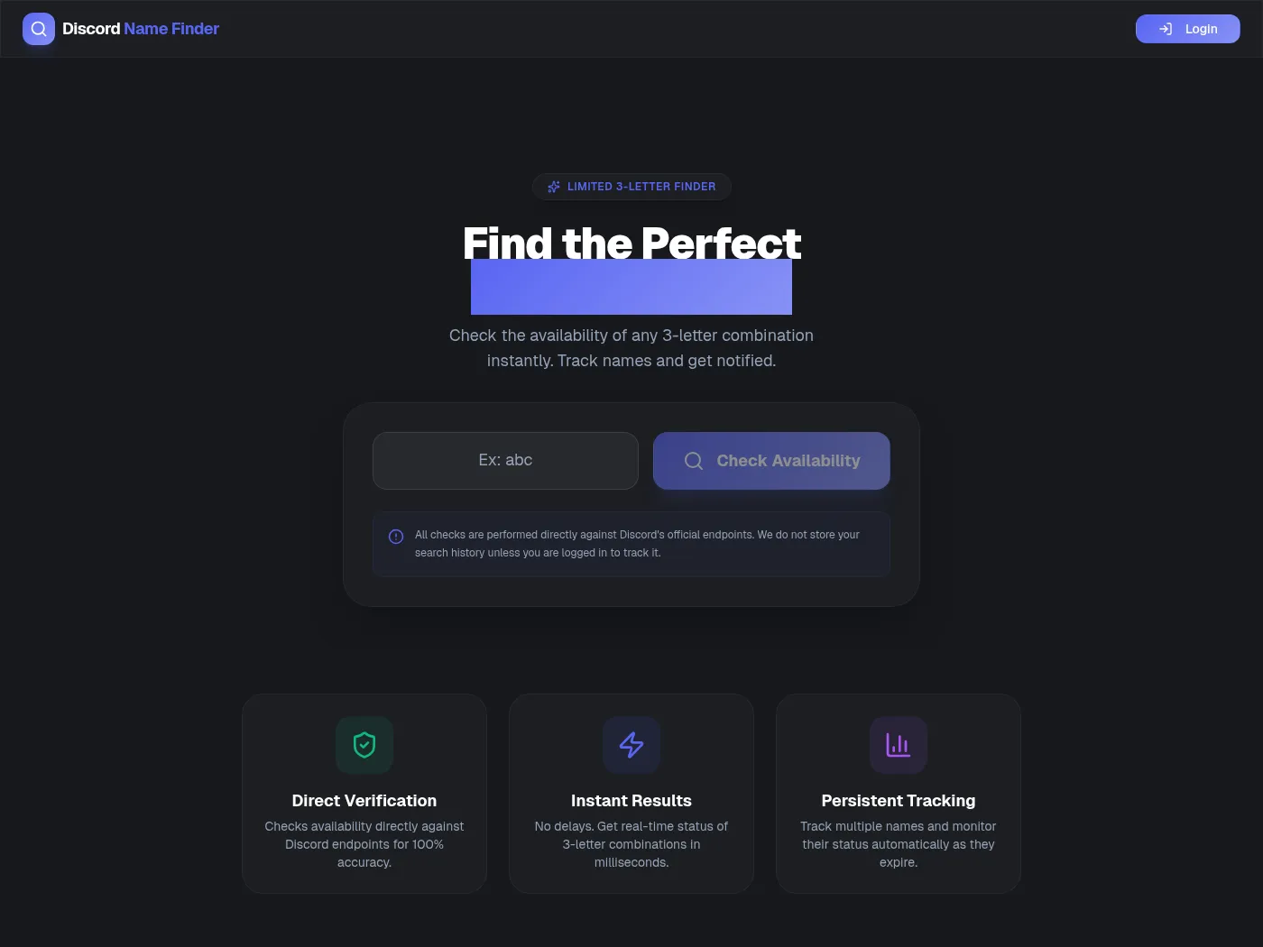 Discord Name Finder