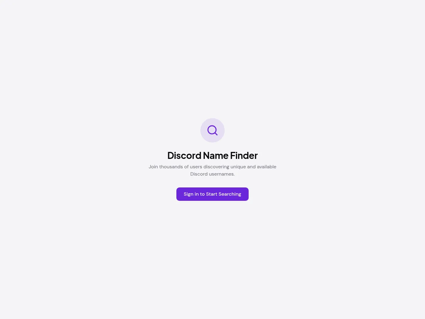 Discord Name Finder