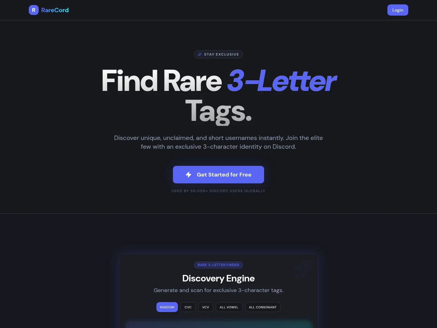 RareCord Name Finder