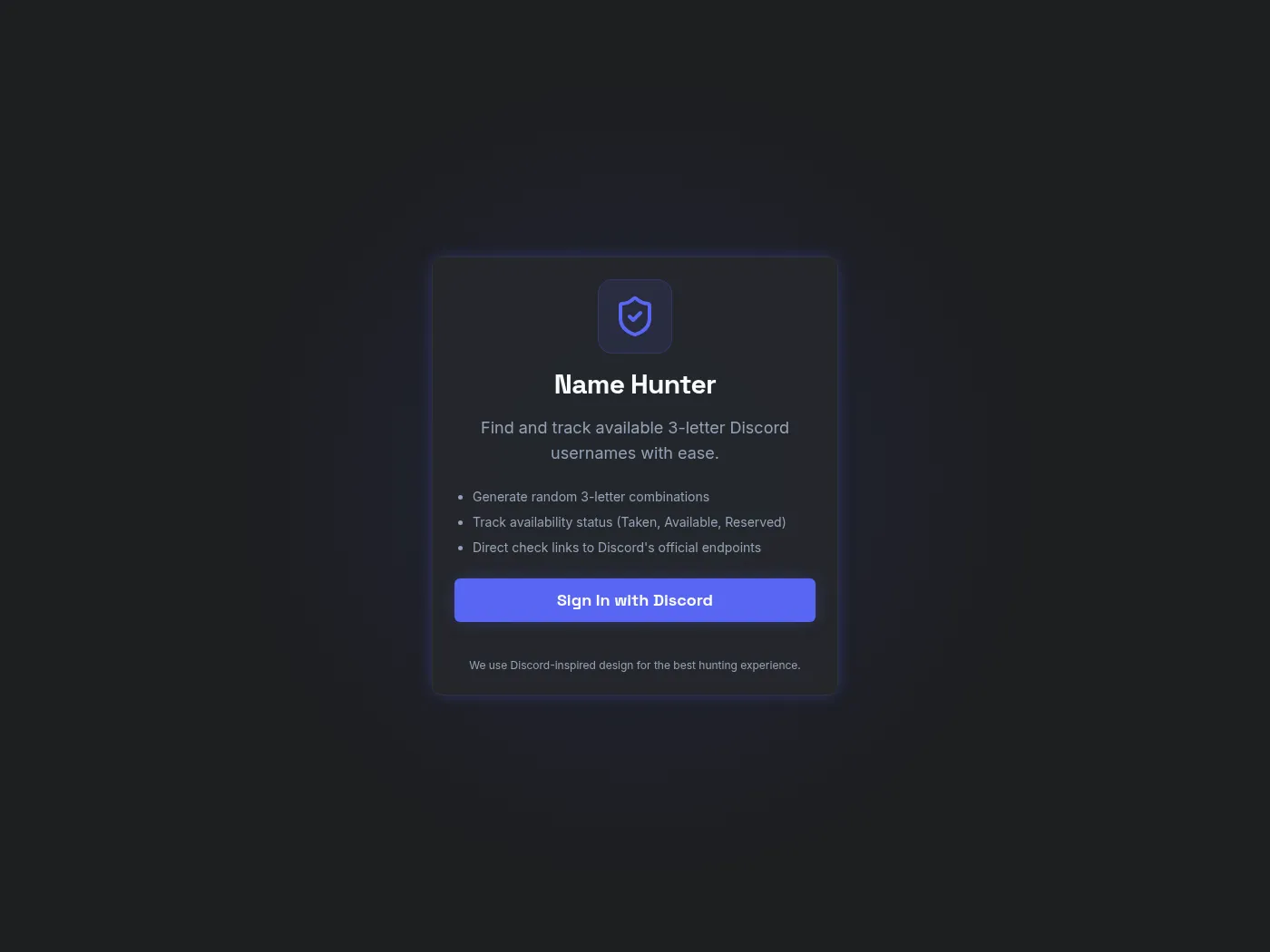 Discord Name Finder