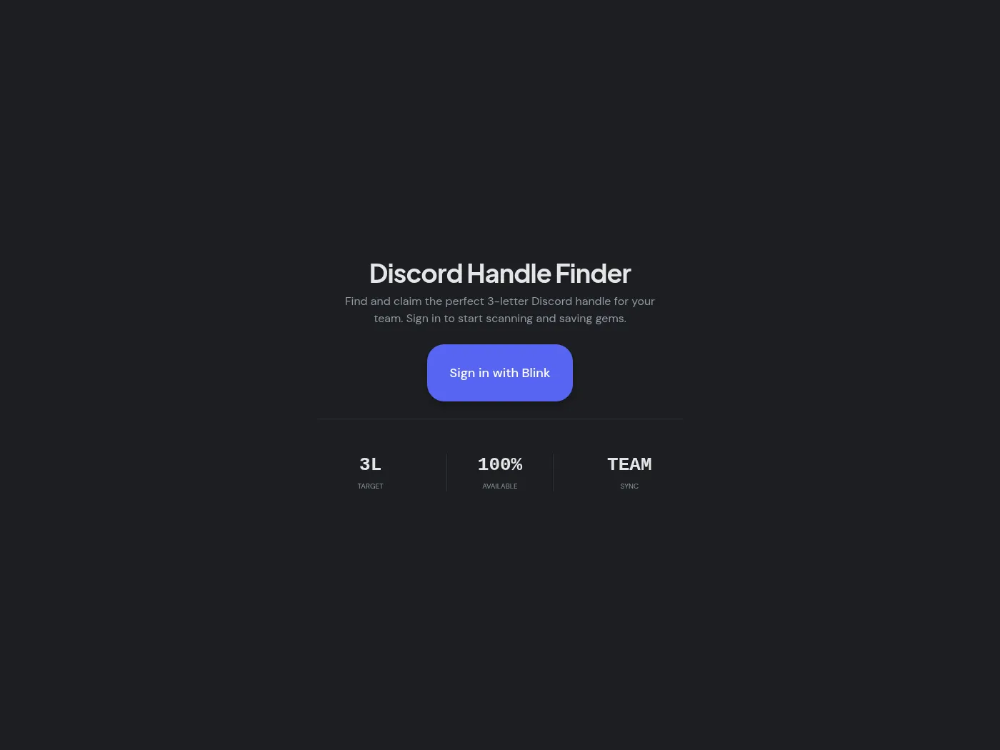 Discord 3-Letter Finder