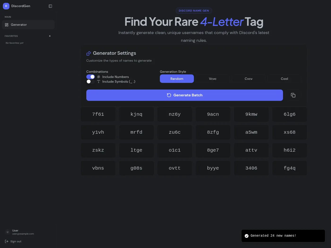 Discord Name Generator