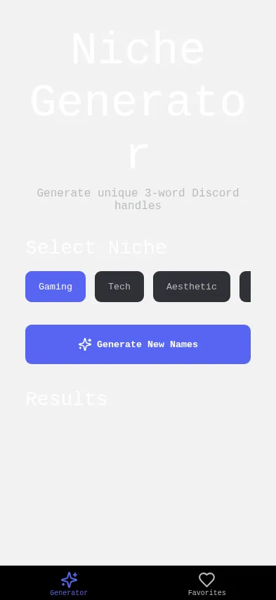 Niche Name Generator