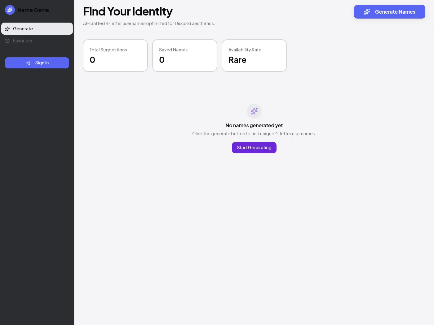 Discord Name Genie