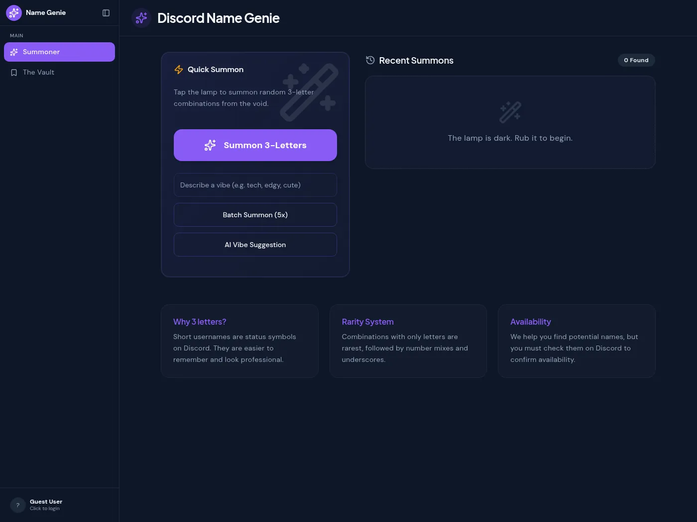 Discord Name Genie