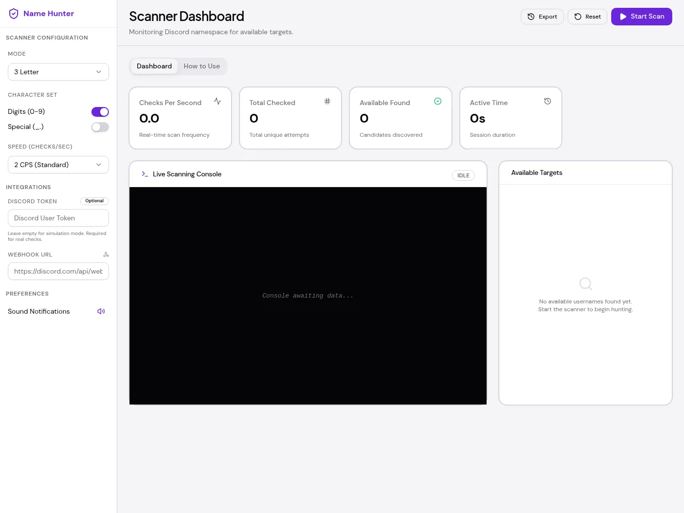 Discord Name Hunter