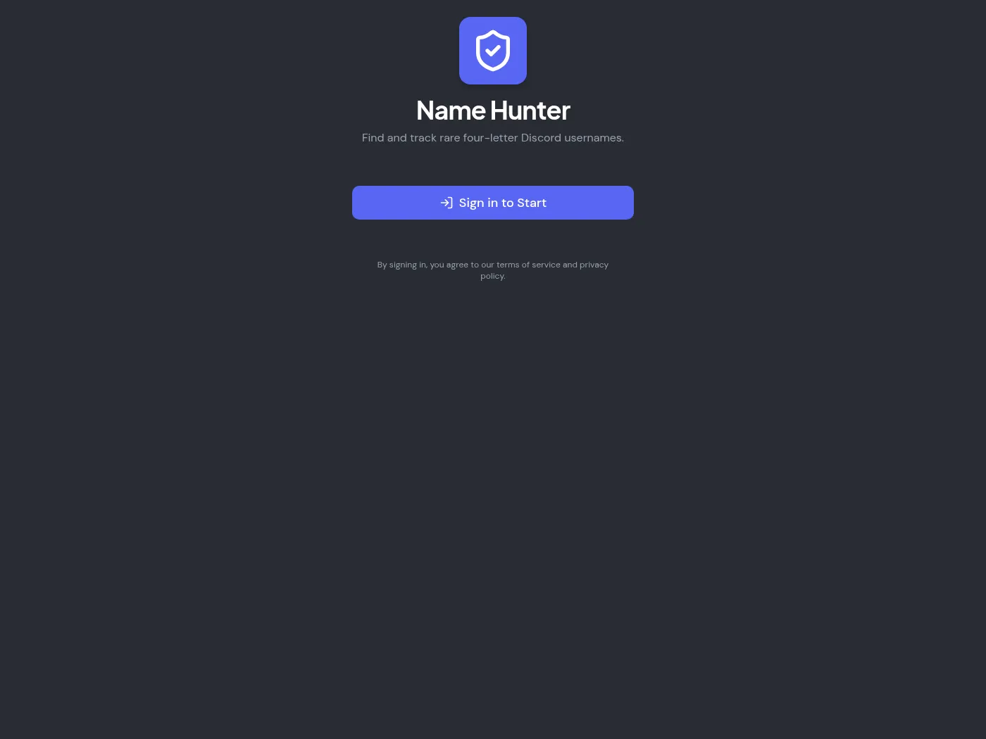 Discord Name Hunter