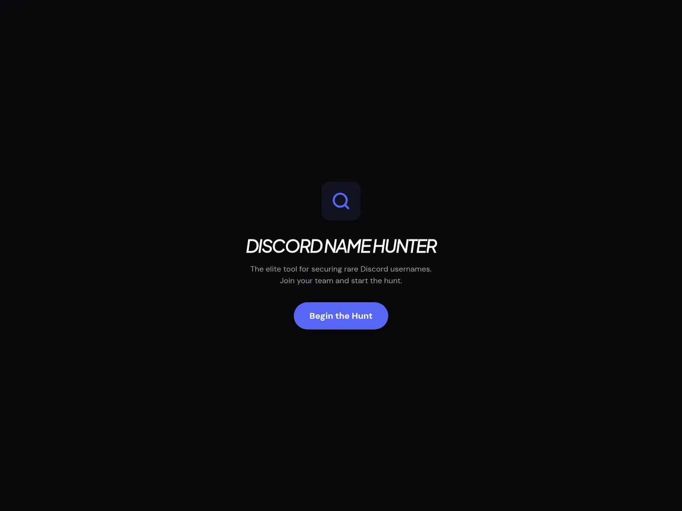 Discord Name Hunter