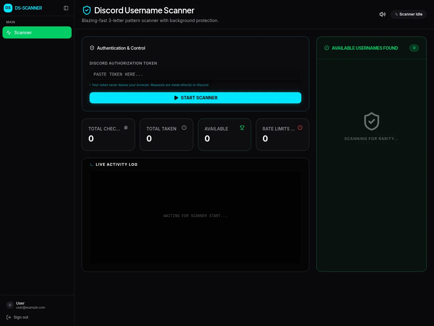 Discord Username Scanner