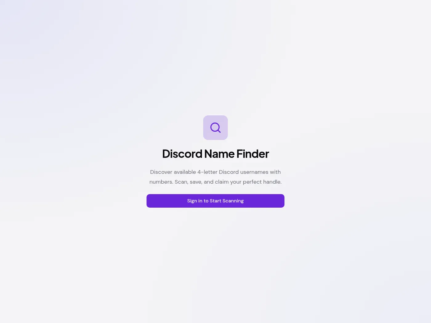 Discord Name Finder