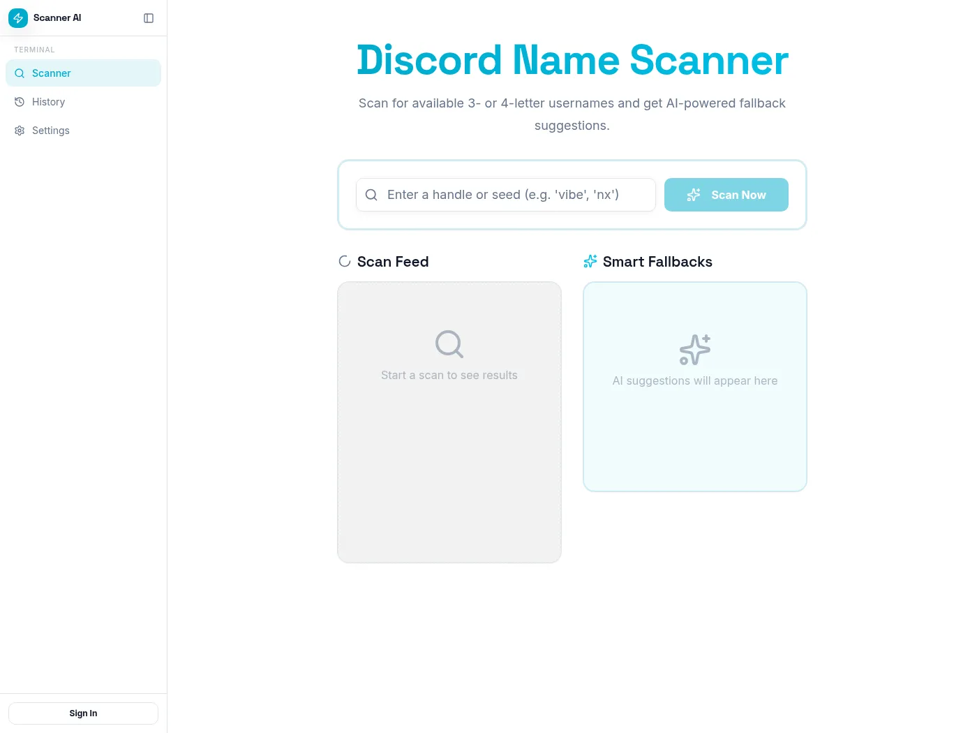 Discord Name Scanner