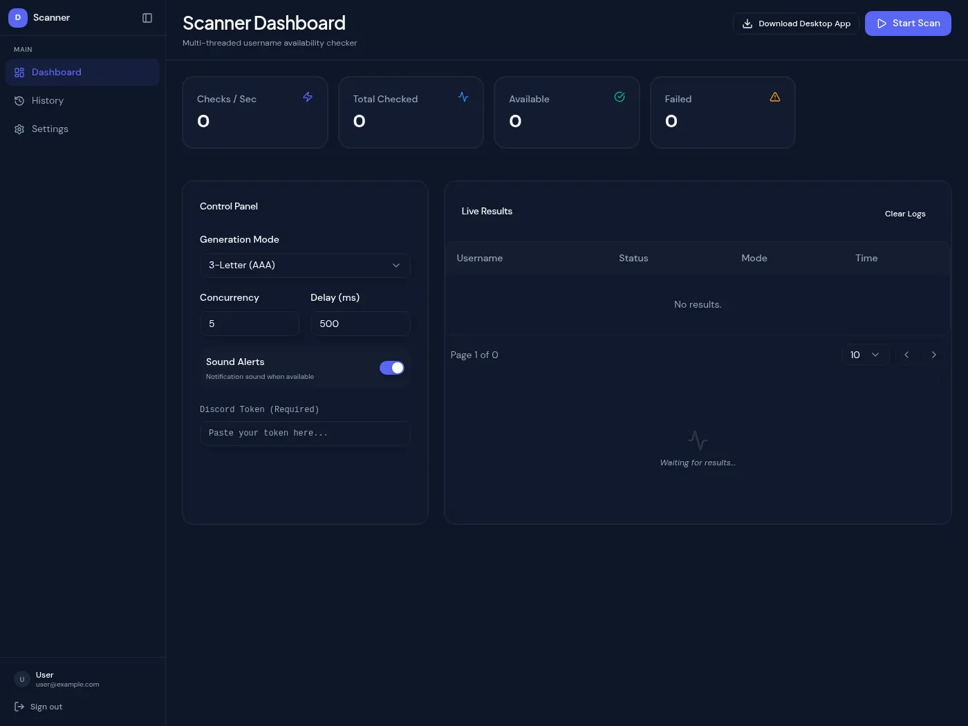 Discord Name Scanner