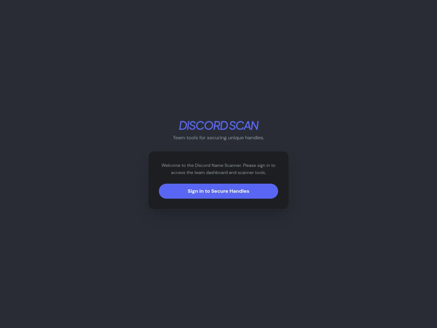 Discord Name Scanner