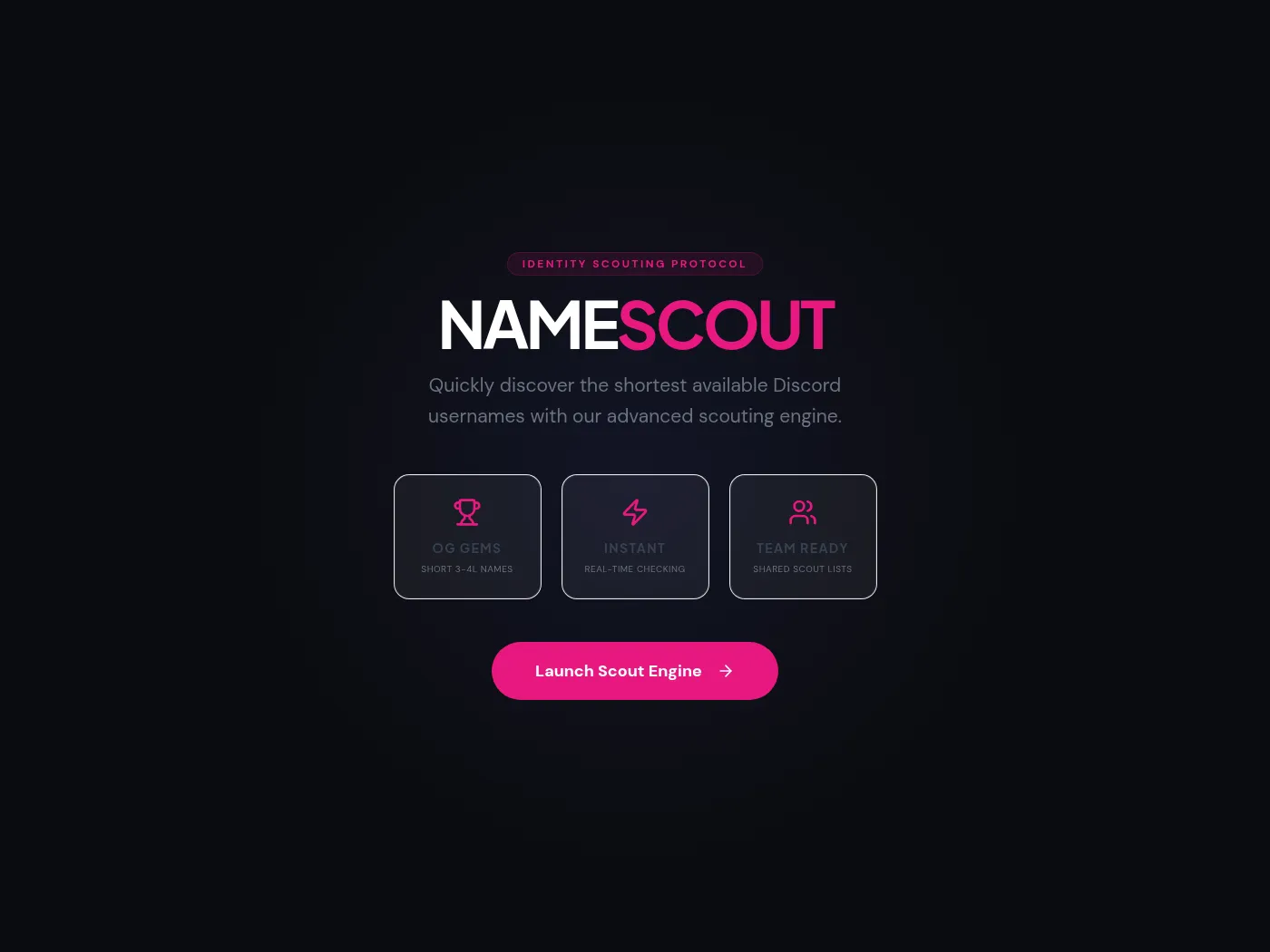 Discord Name Scout