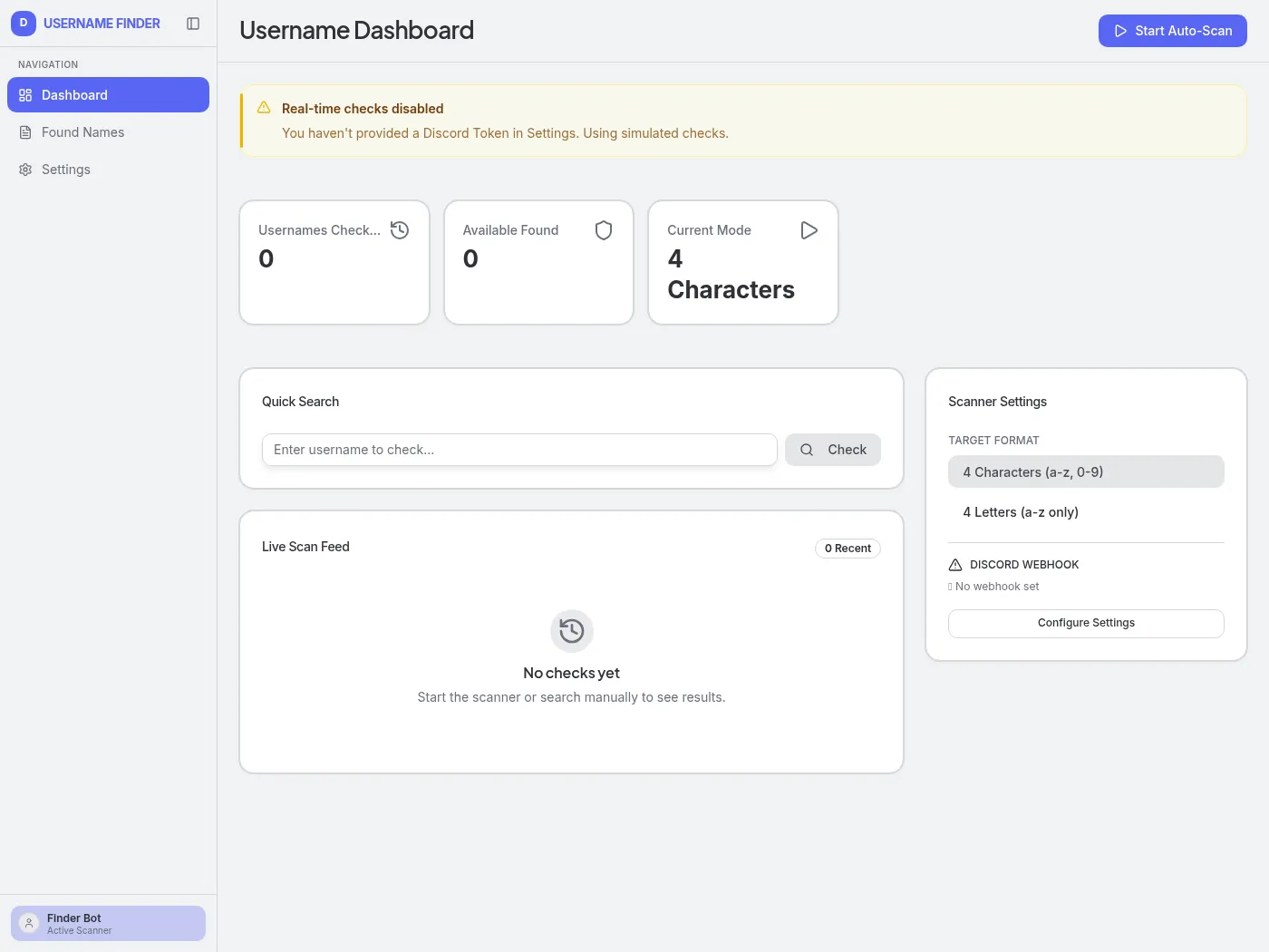 Discord Username Finder