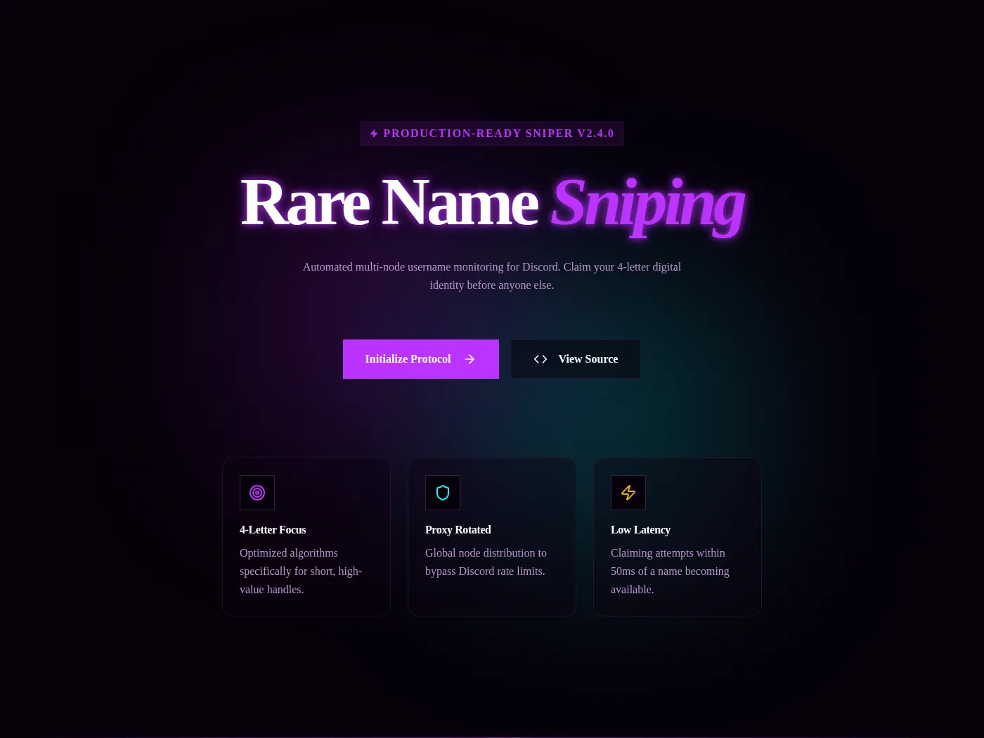 Discord Username Sniper