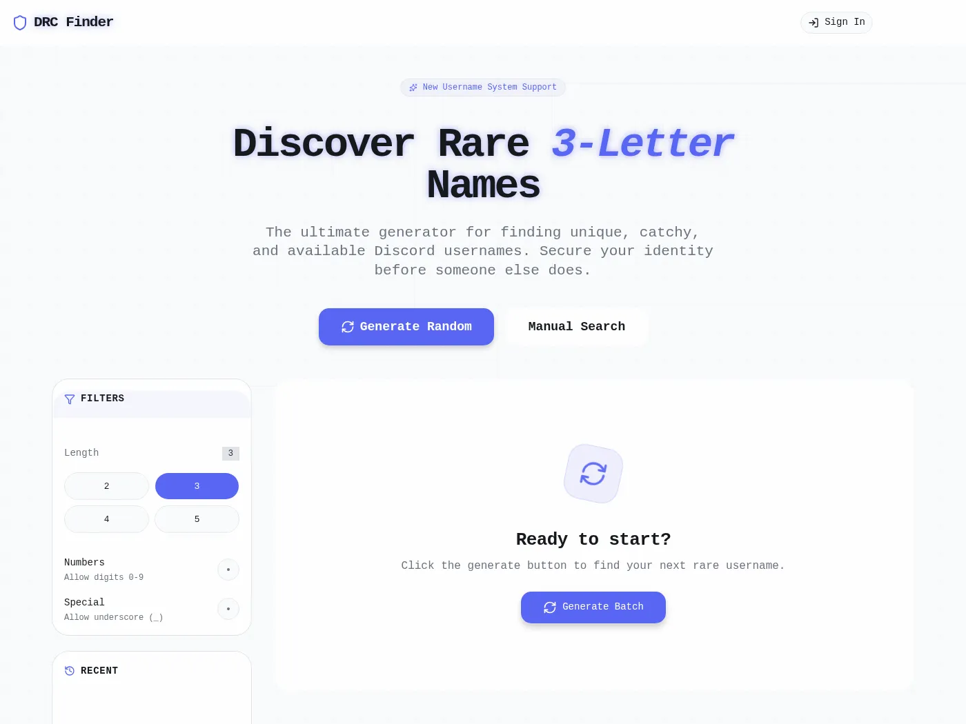 DRC Name Finder