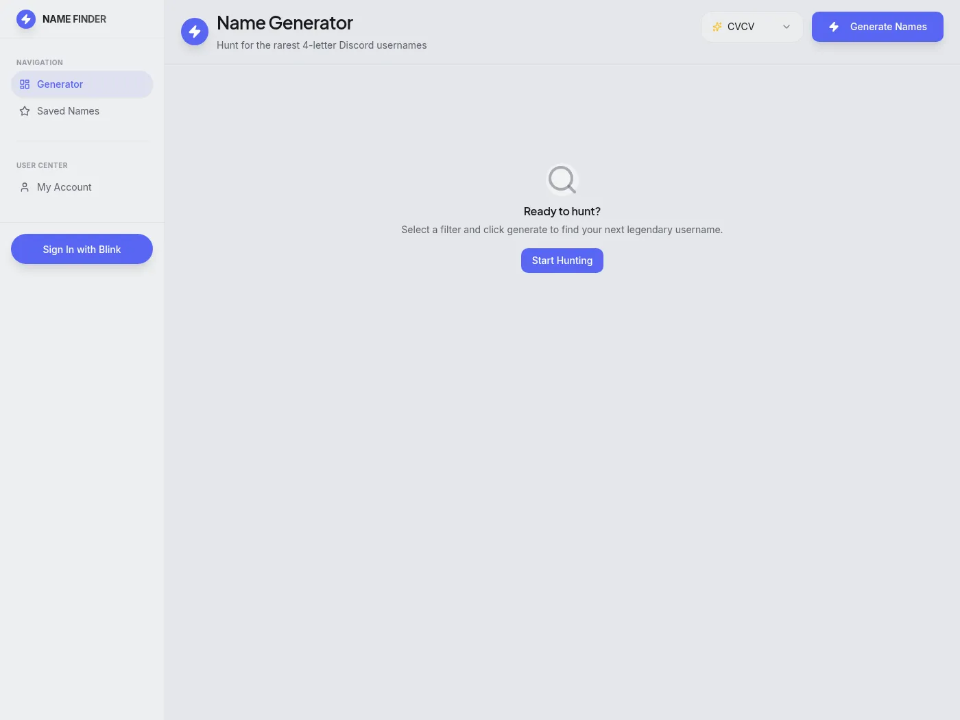 Discord Name Finder