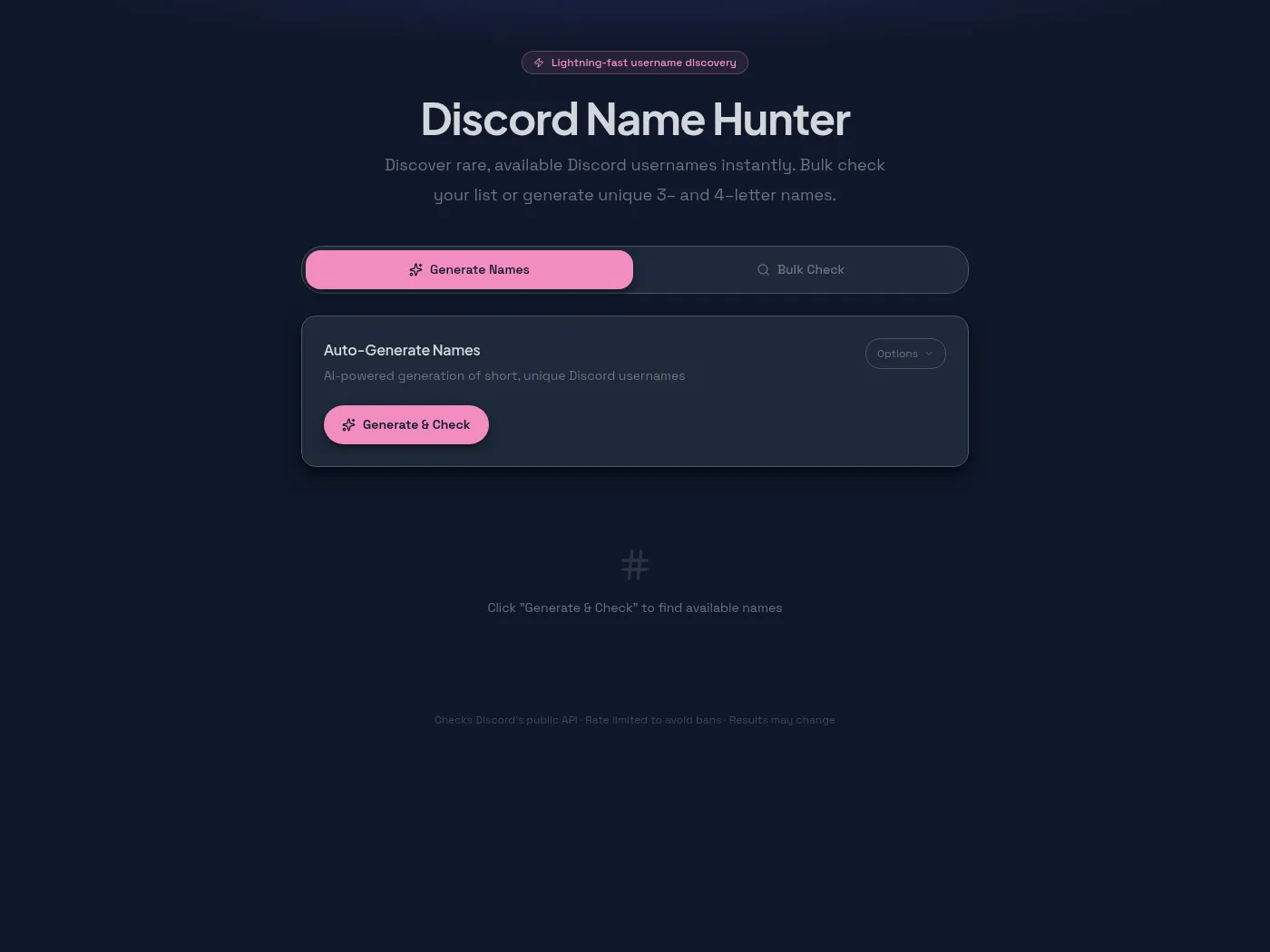 Discord Name Hunter