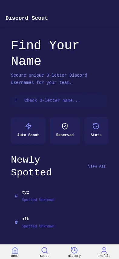 Discord Name Scout