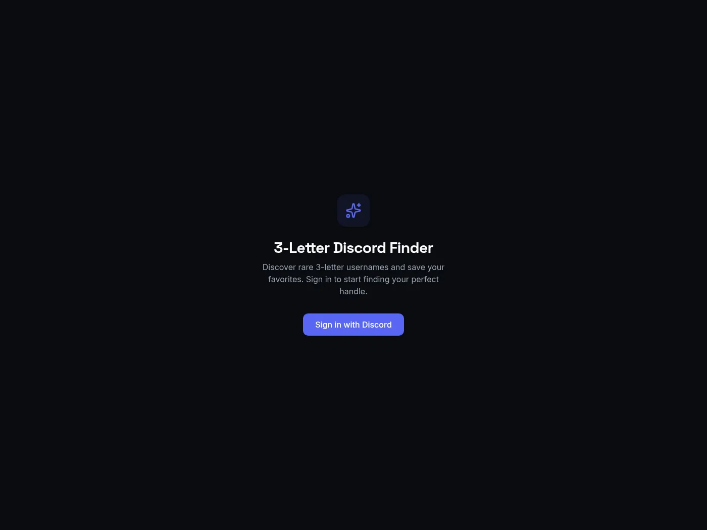 3-Letter Discord Finder