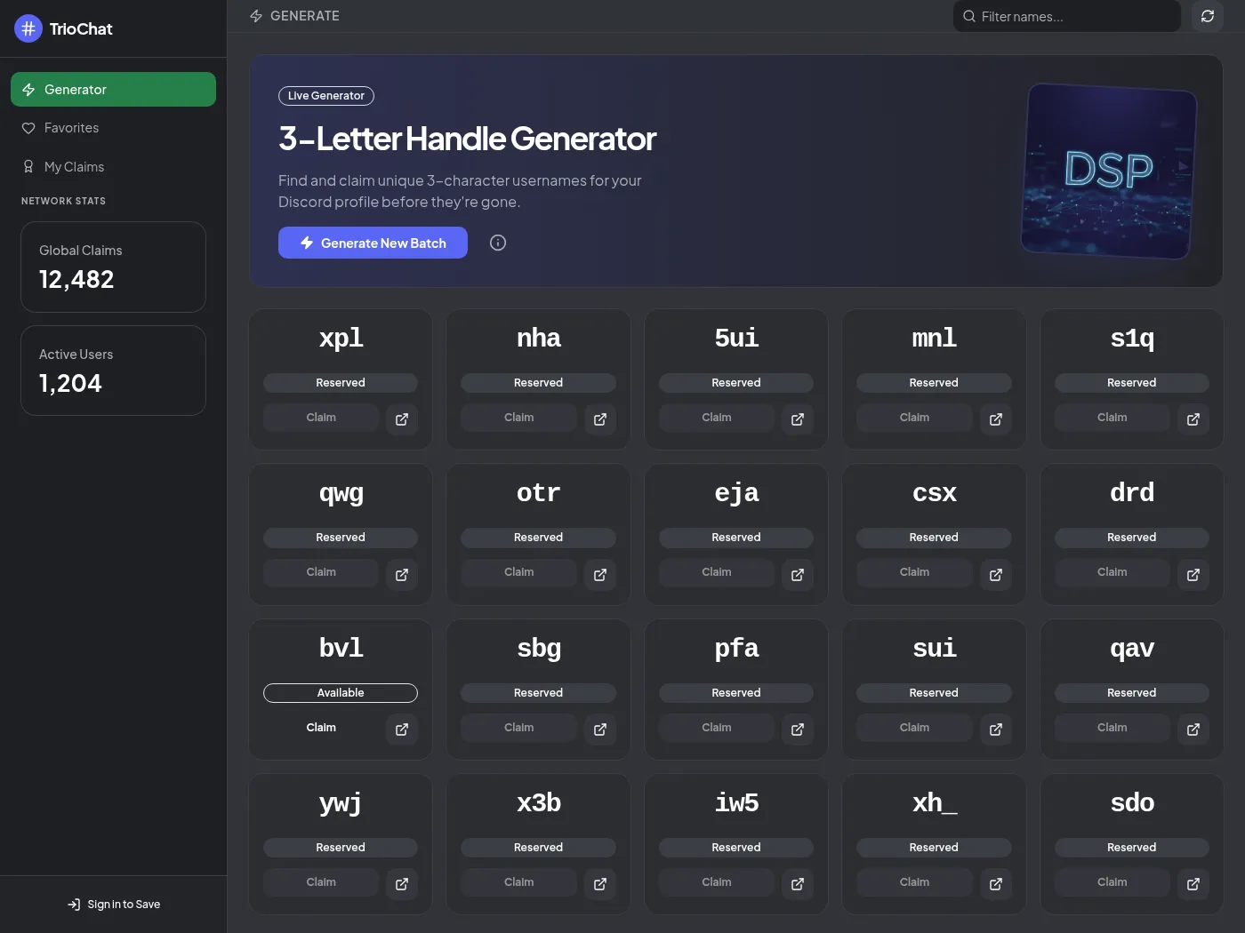 TrioChat Discord Alias