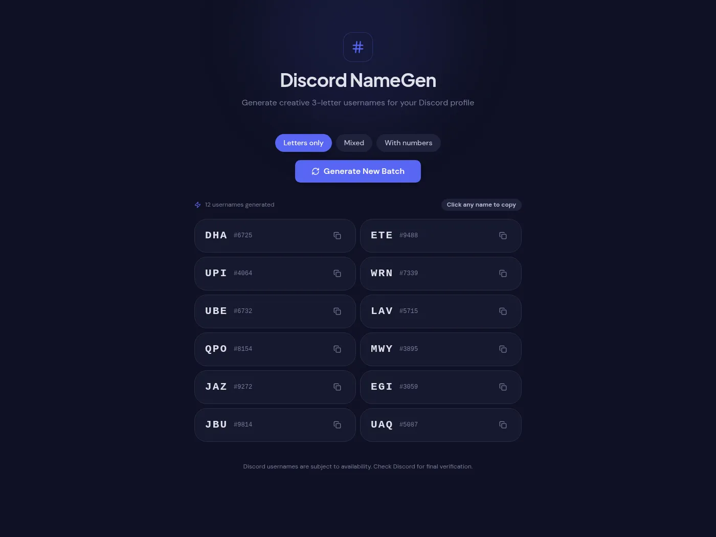 Discord NameGen