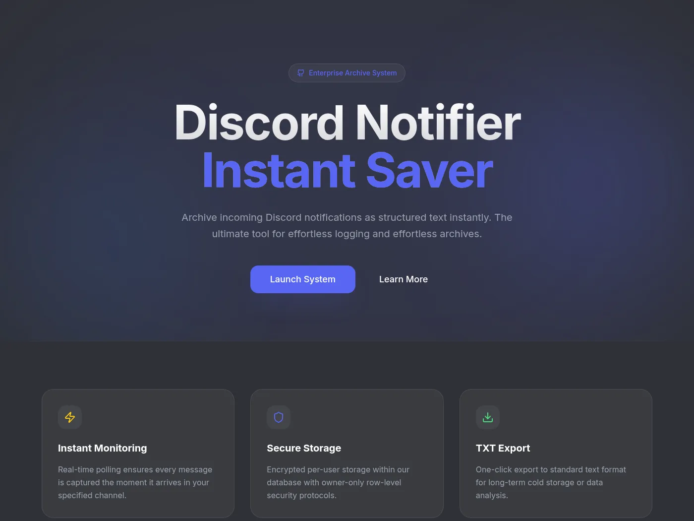 Discord Notifier Saver