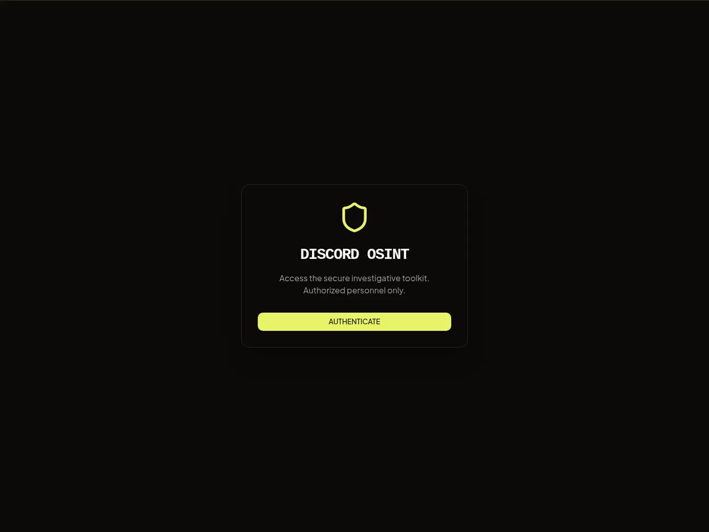 Discord OSINT Toolkit