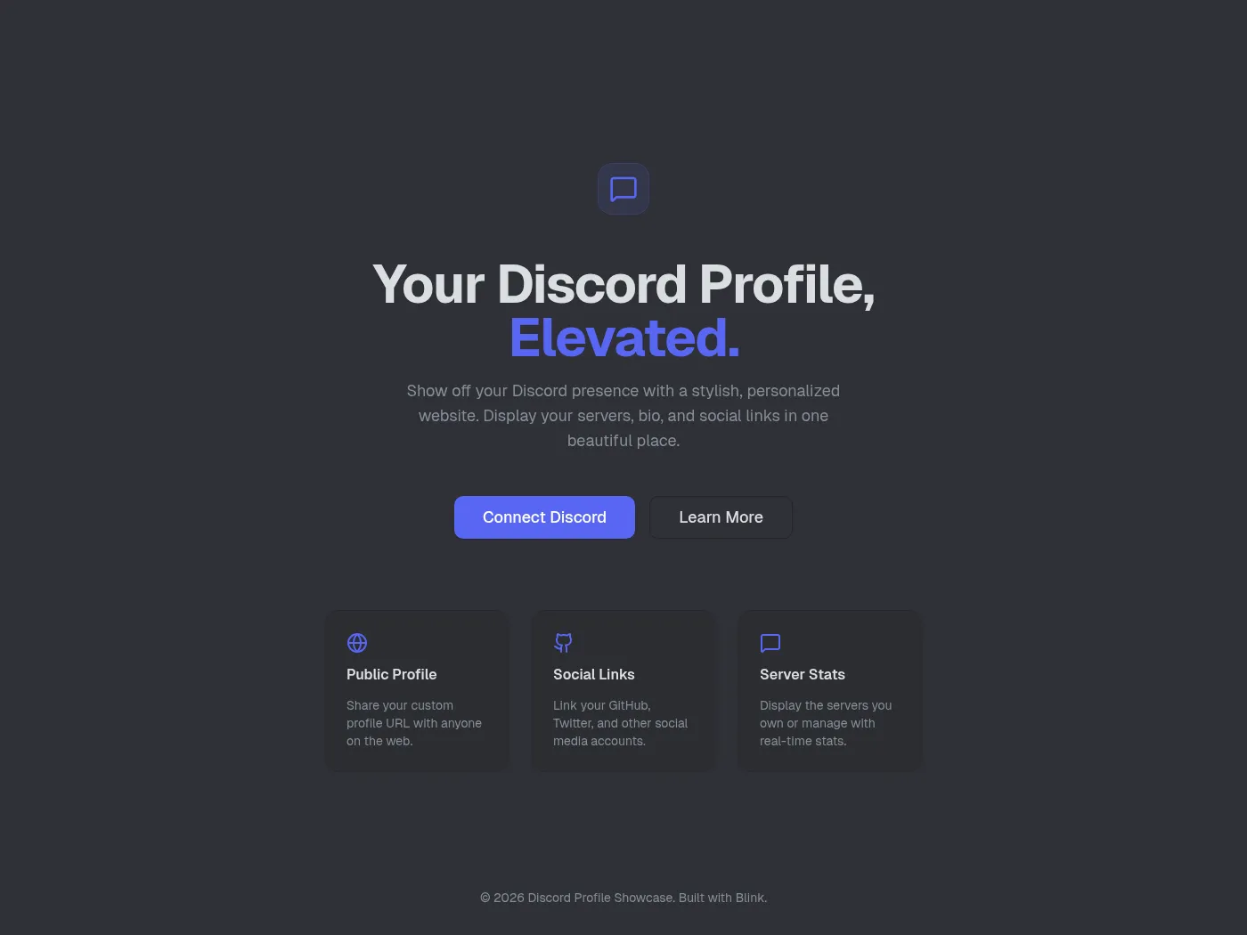 Discord Profile Site
