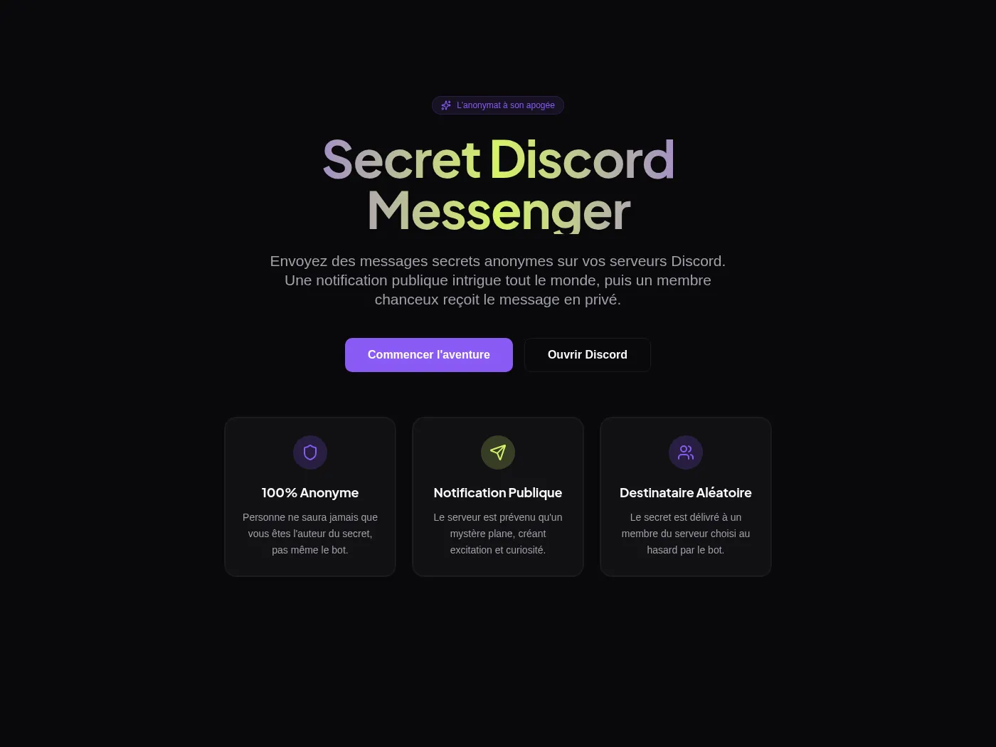 Secret Discord Messenger