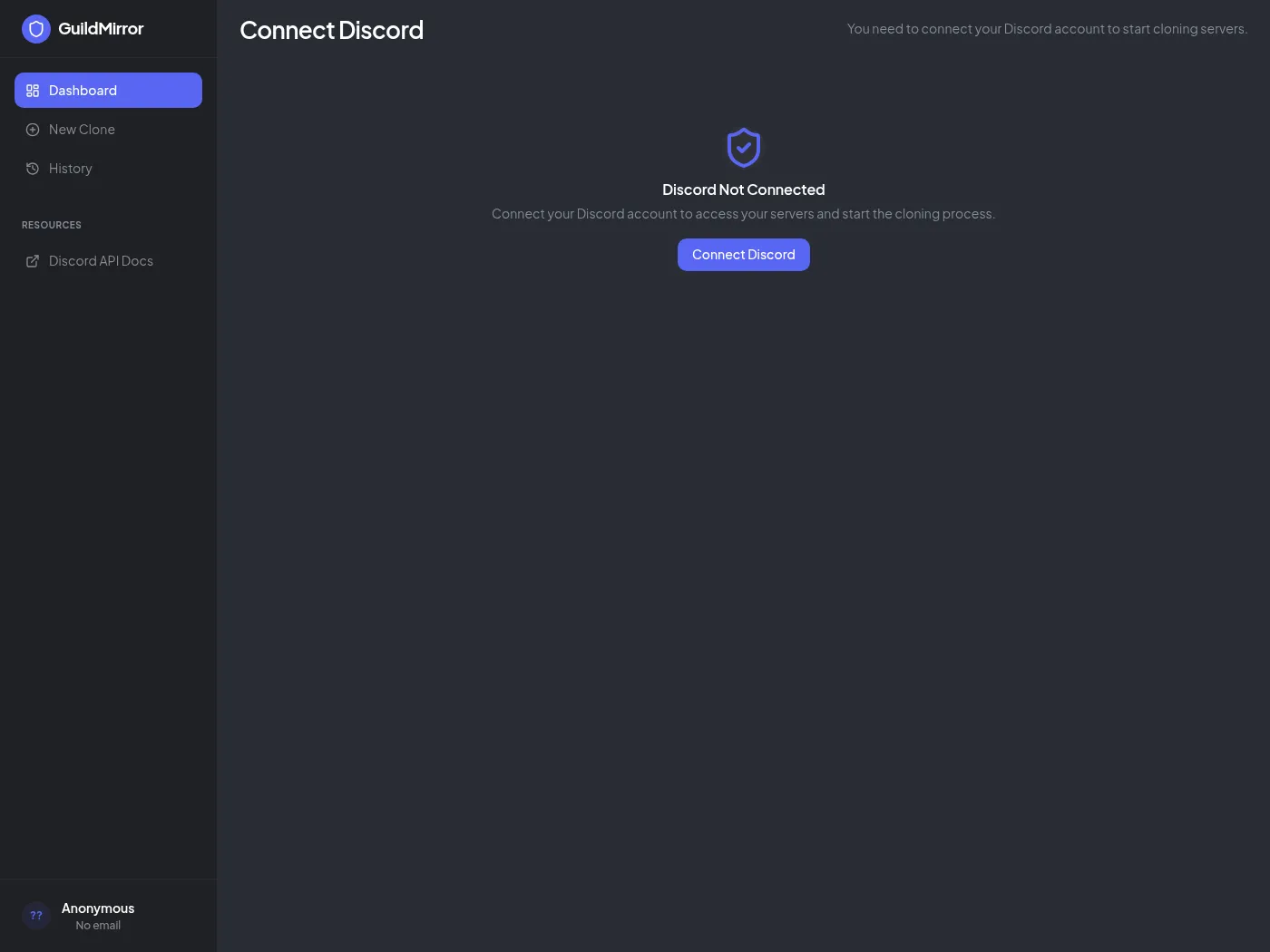 Discord Server Cloner