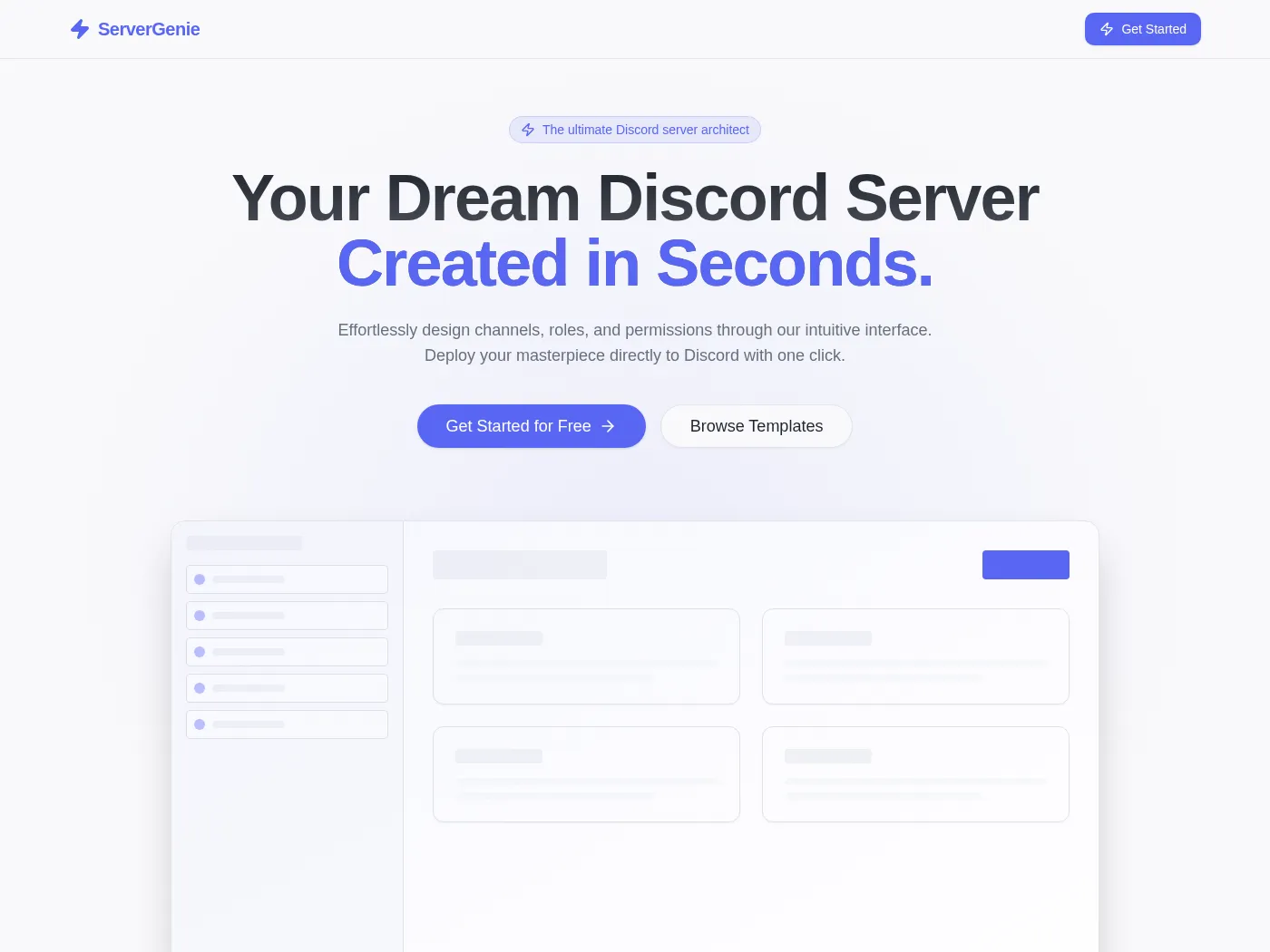 Discord Server Genie