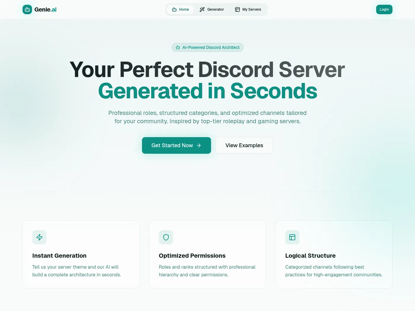 Discord Server Genie