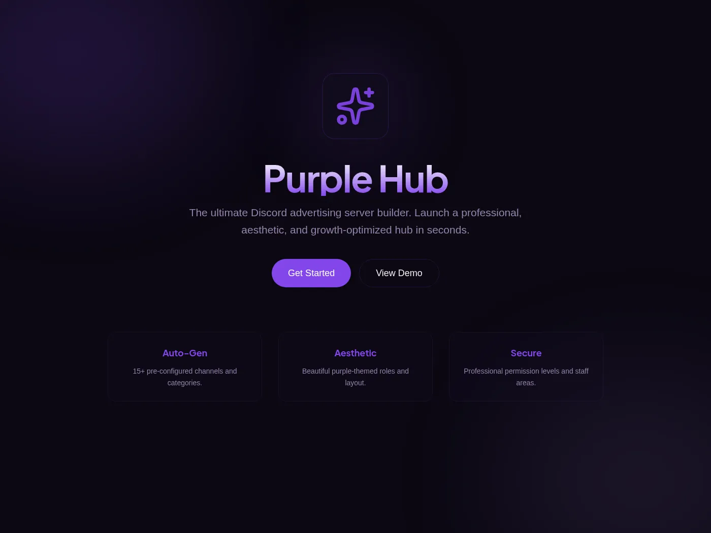 Purple Discord Hub
