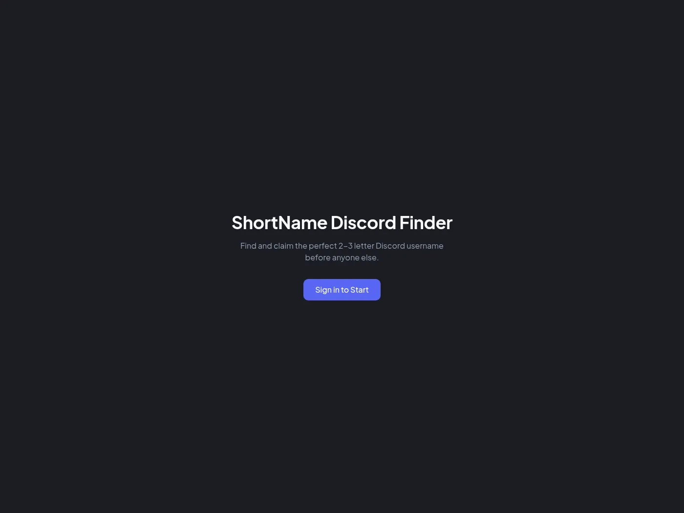 ShortName Discord Finder