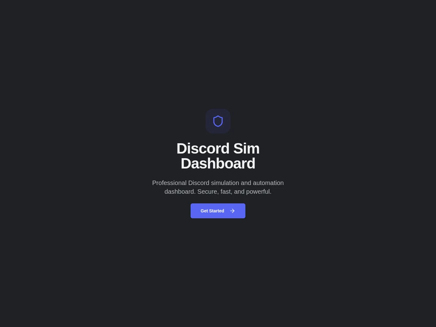 Discord Sim Web Dashboard
