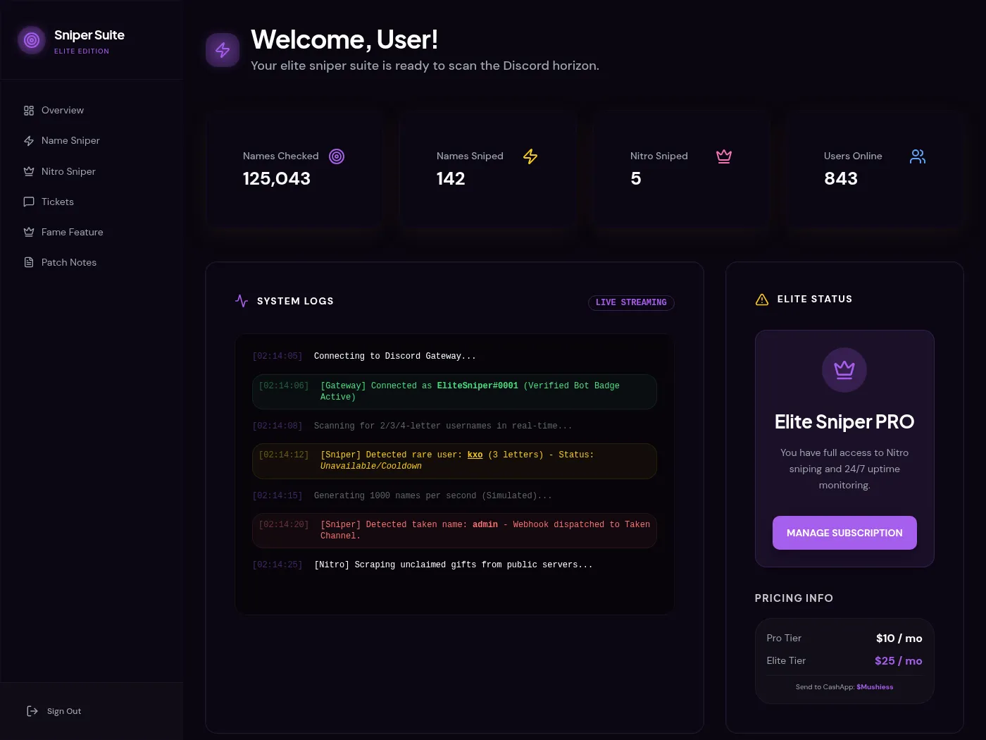 Discord Sniper Suite