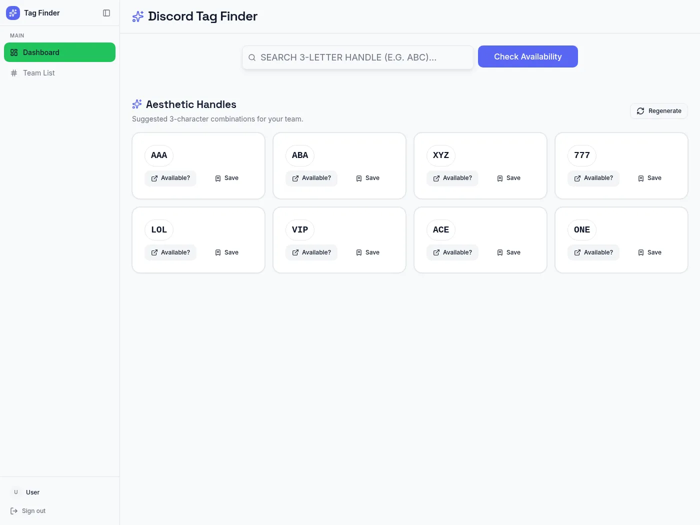 Discord Tag Finder