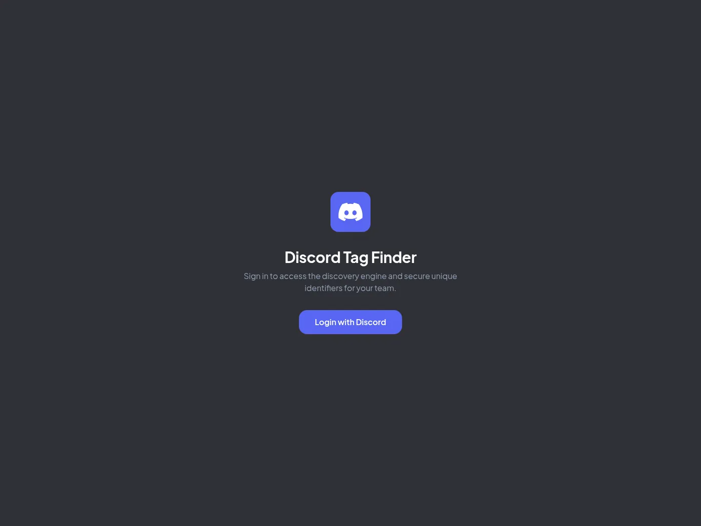 Discord Tag Finder