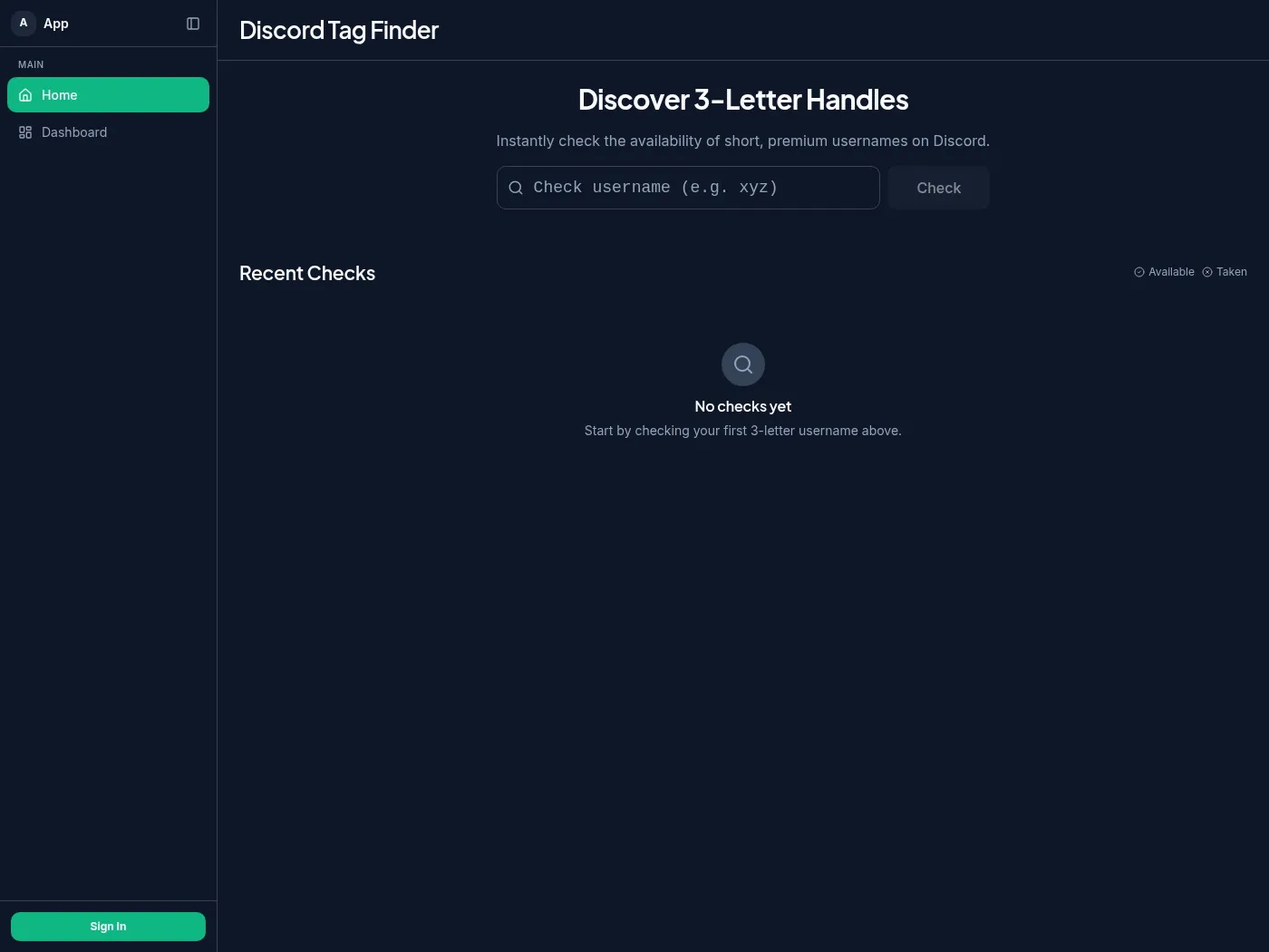 Discord Tag Finder