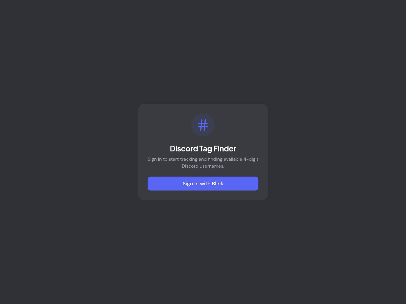 Discord Tag Finder